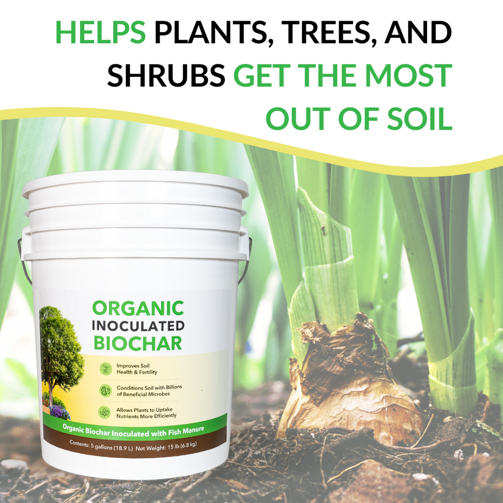 Organic Inoculated Biochar - 5G (Half Pallet of 12 Units)
