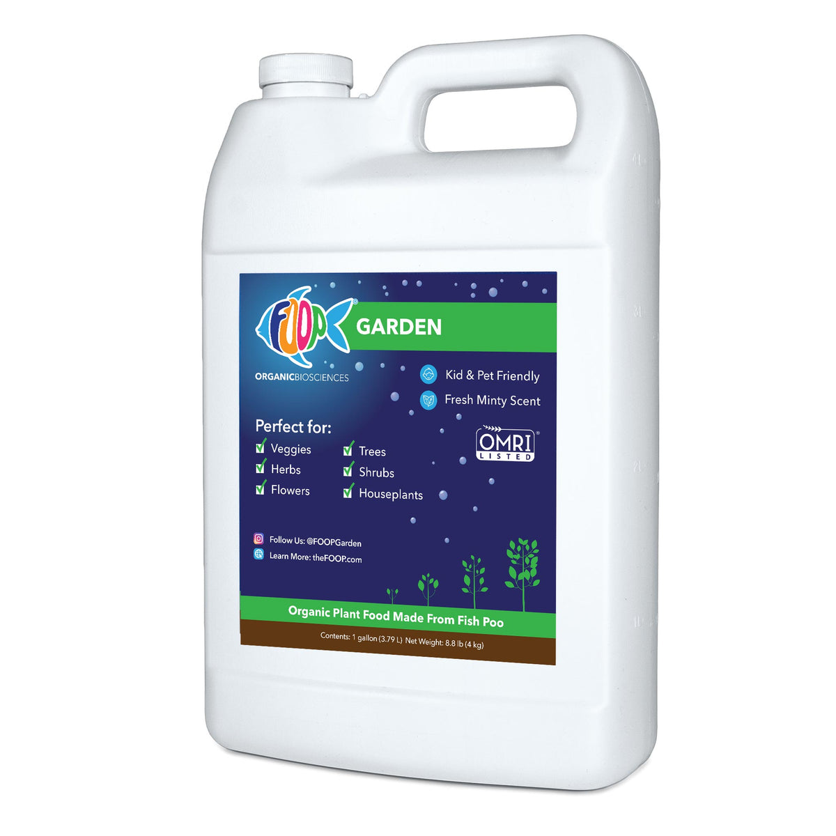 FOOP Garden – General-Purpose, Organic Nutrients for All Plants (1G)